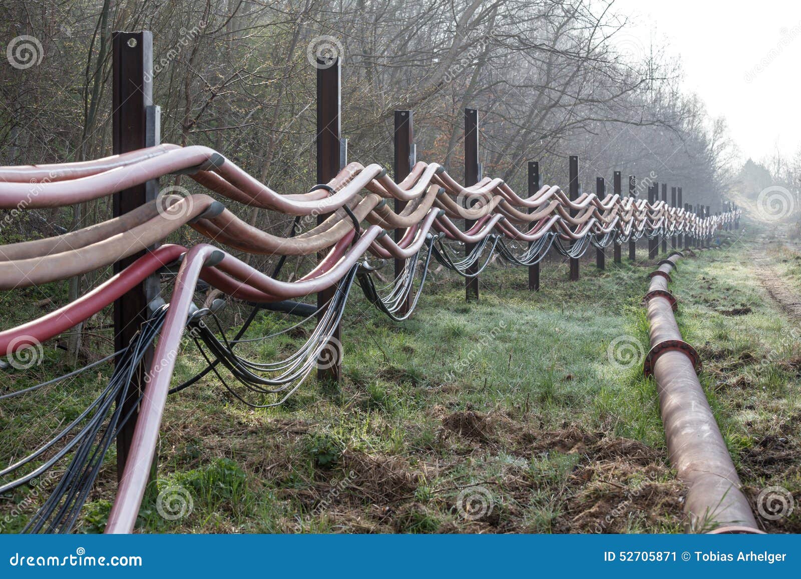 Water System at Coal Surface Mining Hambach Germany Stock Image - Image ...