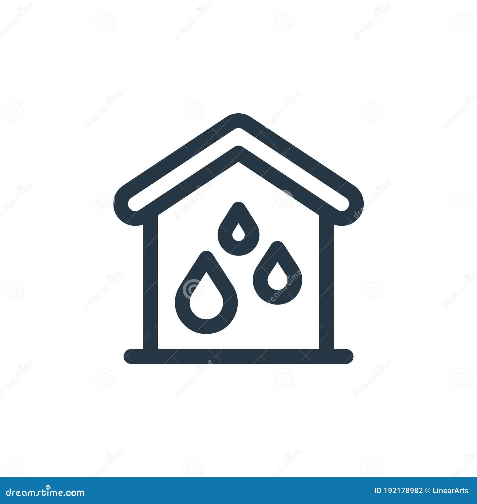 Water System Icon Vector from Smart Home Concept. Thin Line ...