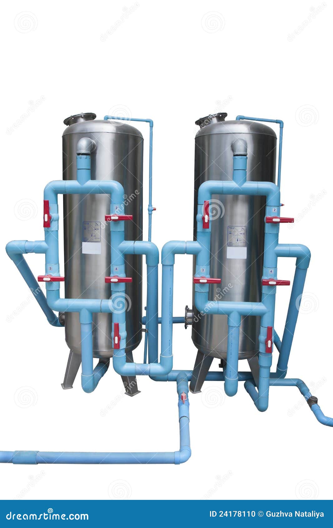 Water system two tank stock photo. Image of plumbing - 24178110