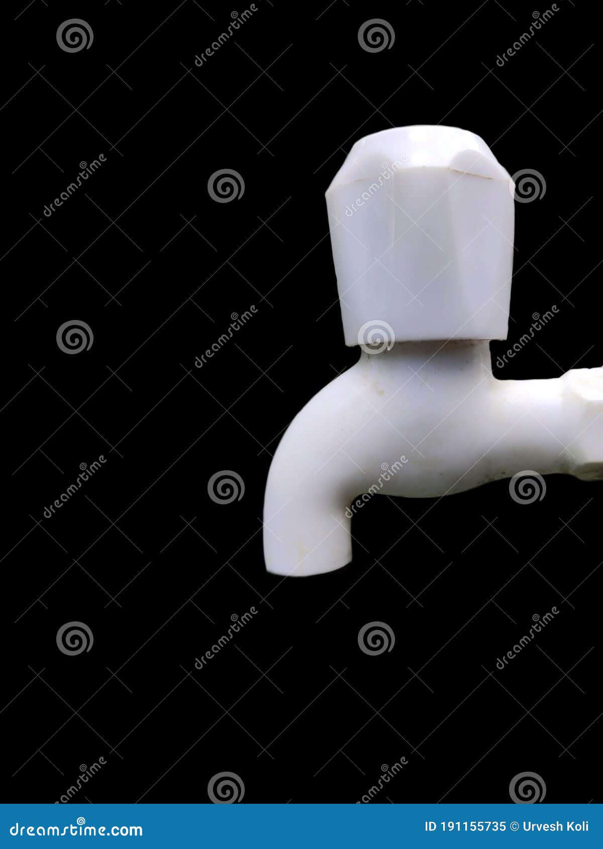 Water Tab on Black Background Stock Image - Image of finger, balck ...