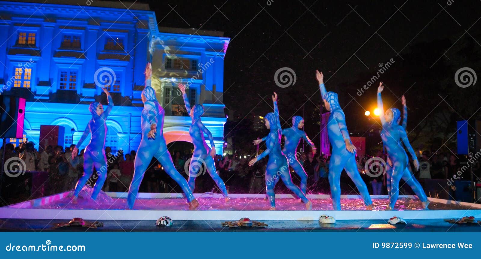 Water Table Dancers editorial stock image. Image of blue - 9872599