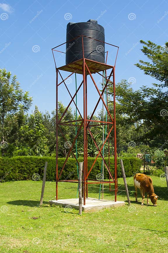 Water tank stock photo. Image of distribution, compound - 29021372