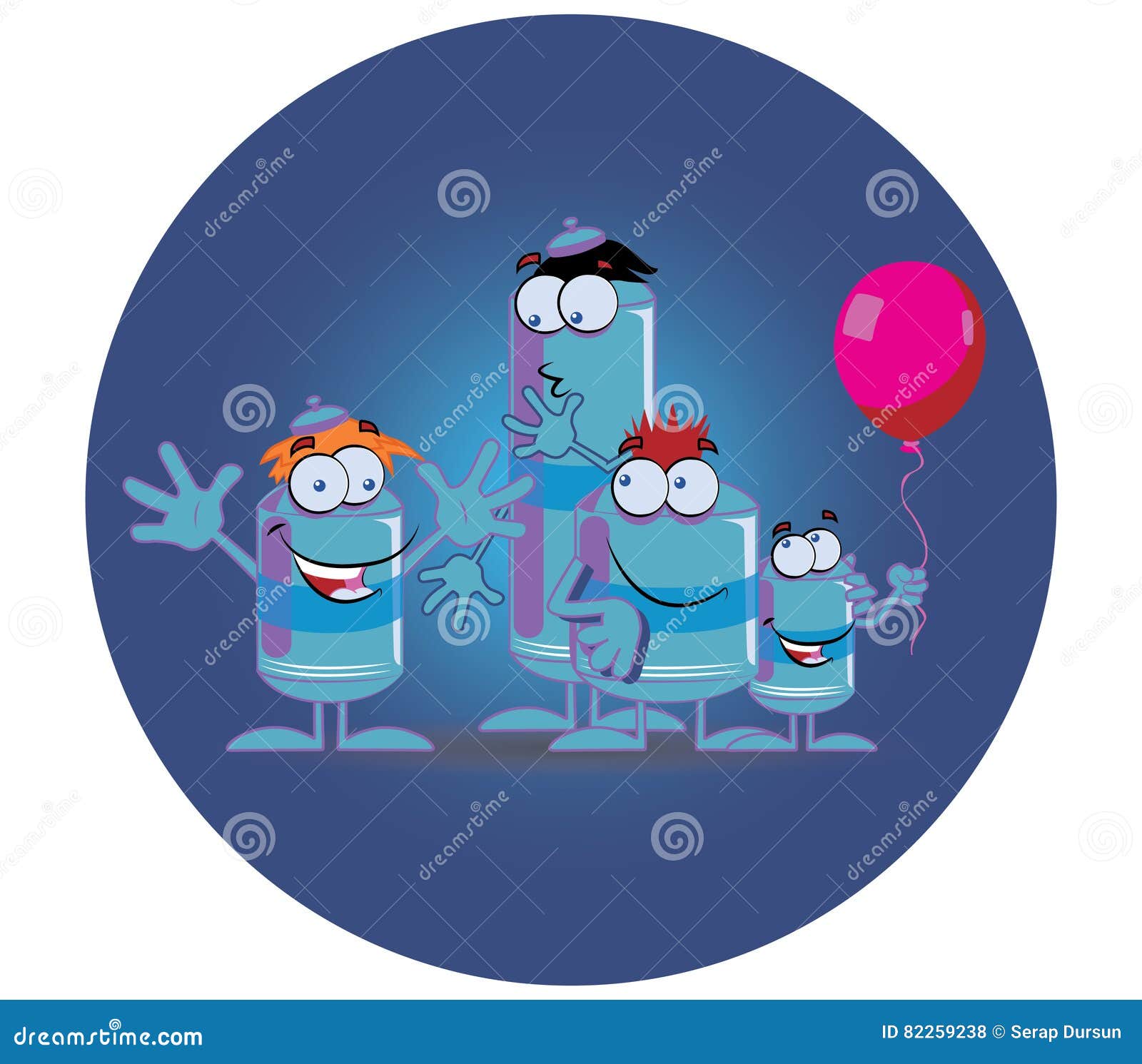 Water Tank Character Design Stock Illustration - Illustration of comic ...