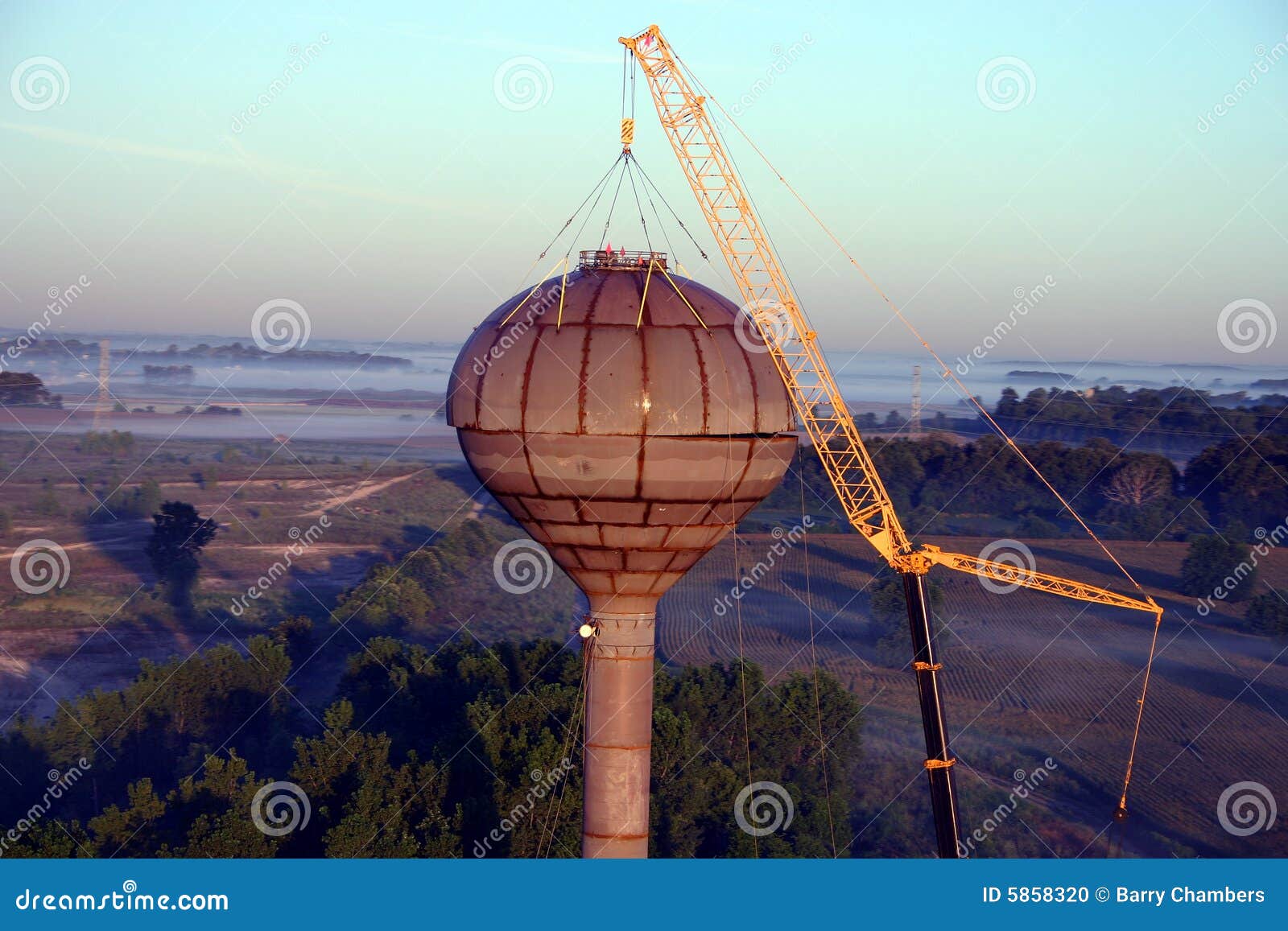 Water Tank Construction stock photo. Image of industry - 5858320