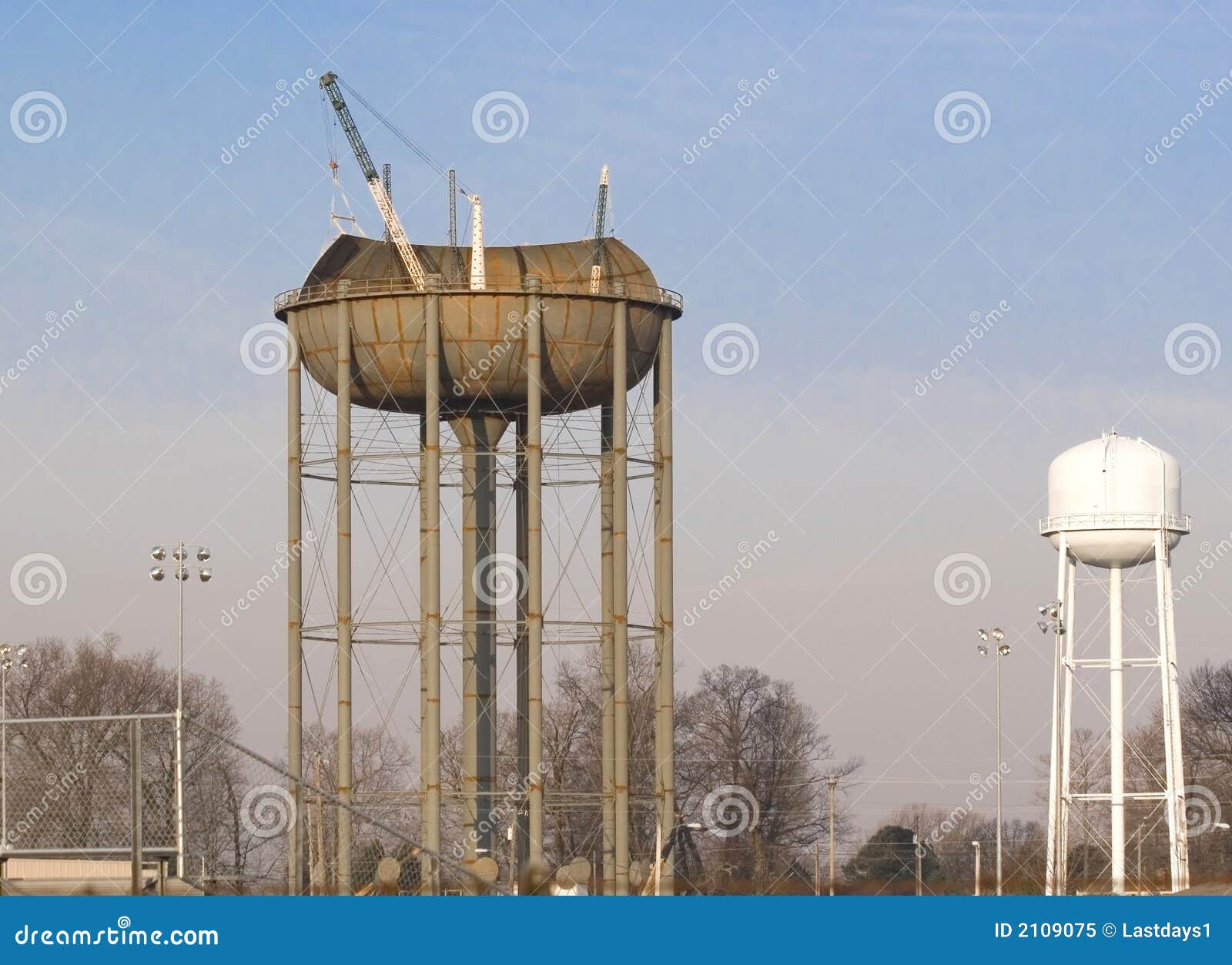 Water Tank Construction 6 stock image. Image of glove - 2109075