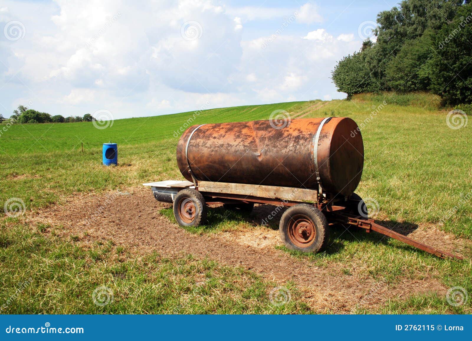 Water tank in a field stock image. Image of white, natural - 2762115