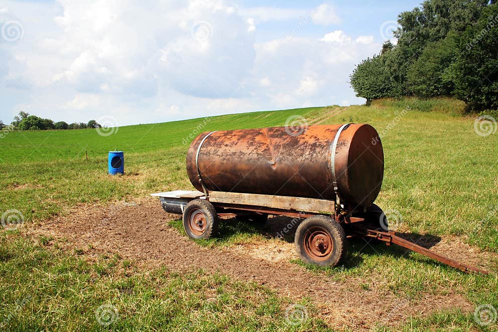 Water tank in a field stock image. Image of white, natural - 2762115