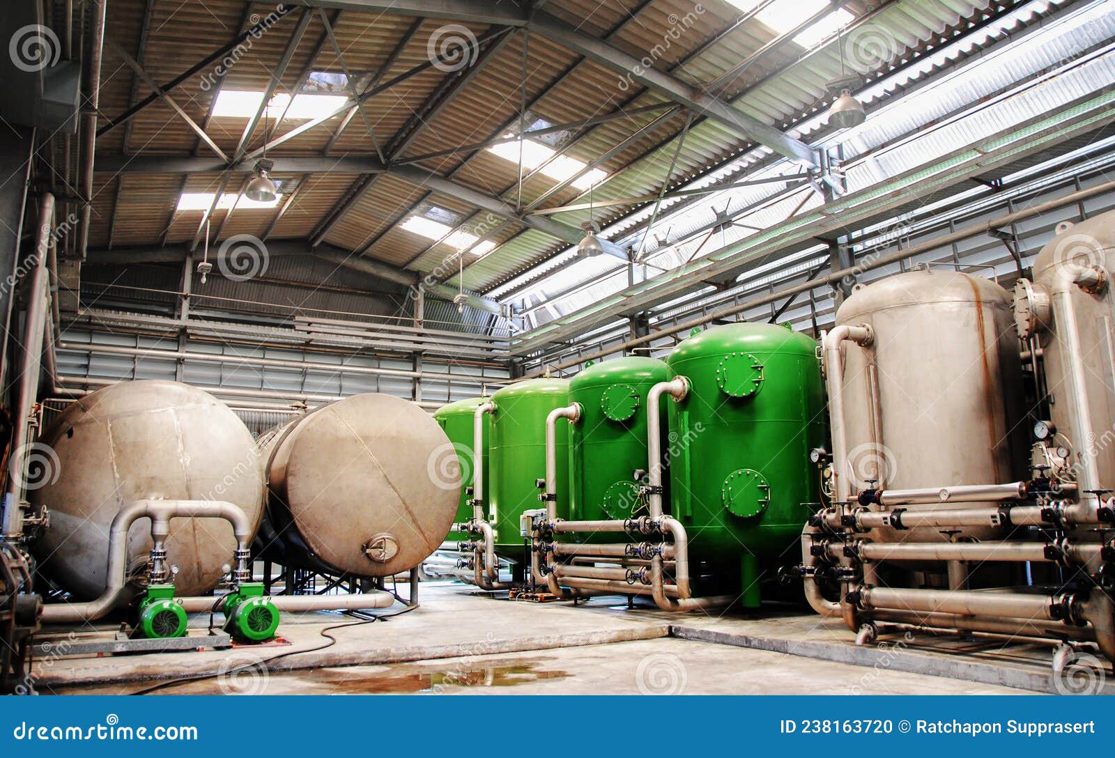Water Tank for Filling Process Stock Photo - Image of chemical ...