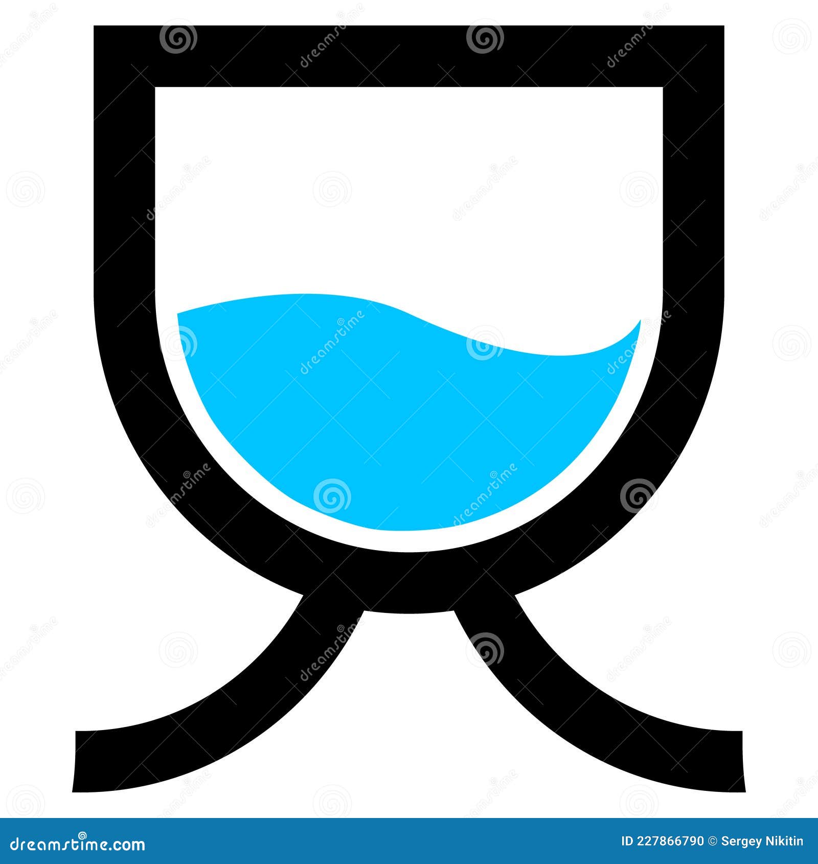 Water Tank Flat Icon Symbol Stock Vector - Illustration of water, drink ...