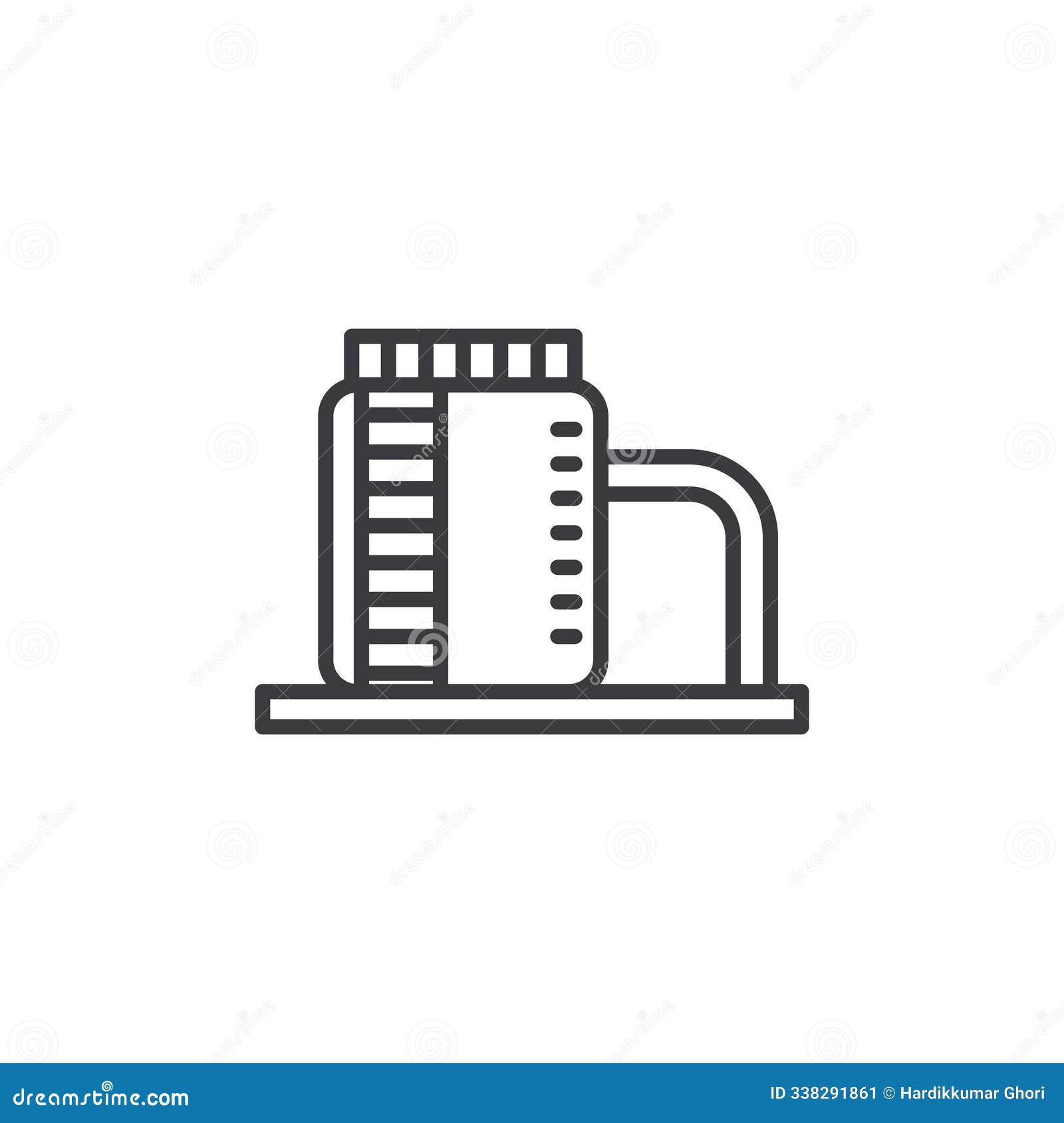 Water Tank Icon Vector Set on White Background Stock Illustration ...