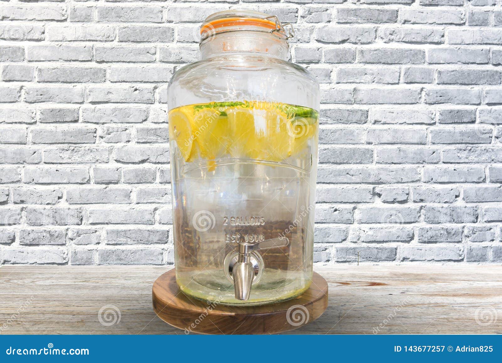 Water Tank or Lemonade Dispenser in Coffee Shop Stock Image - Image of ...