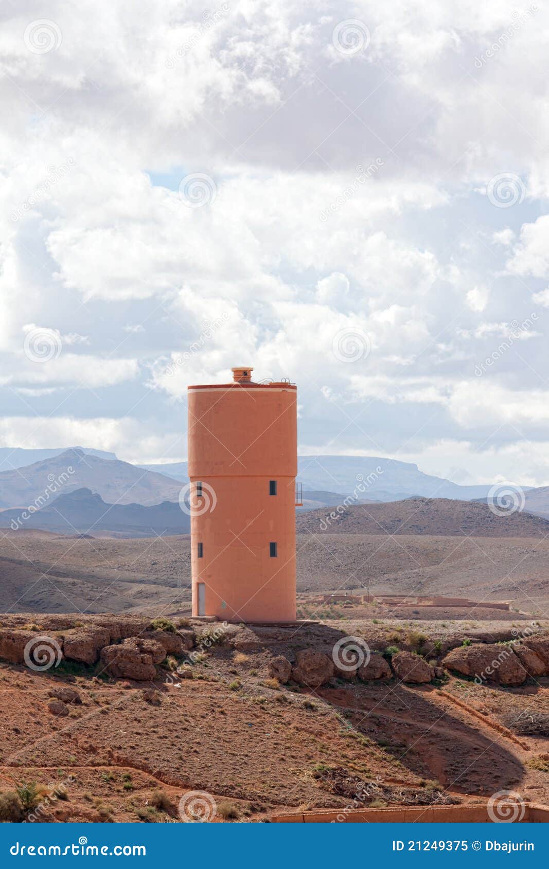 Water Tank - Morocco Roses Valley Stock Image - Image of mountain, arid ...