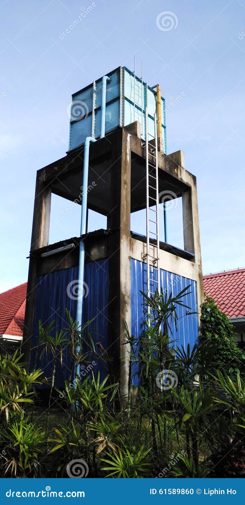 Water tank stock photo. Image of bracing, rivets, iron - 61589860