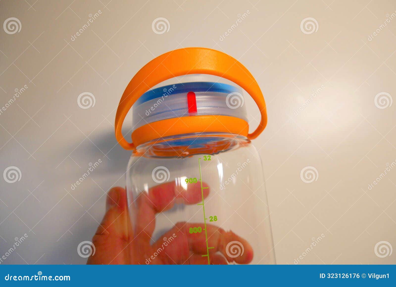 The Water Tank is One Liter. a Water Bottle. Stock Photo - Image of ...