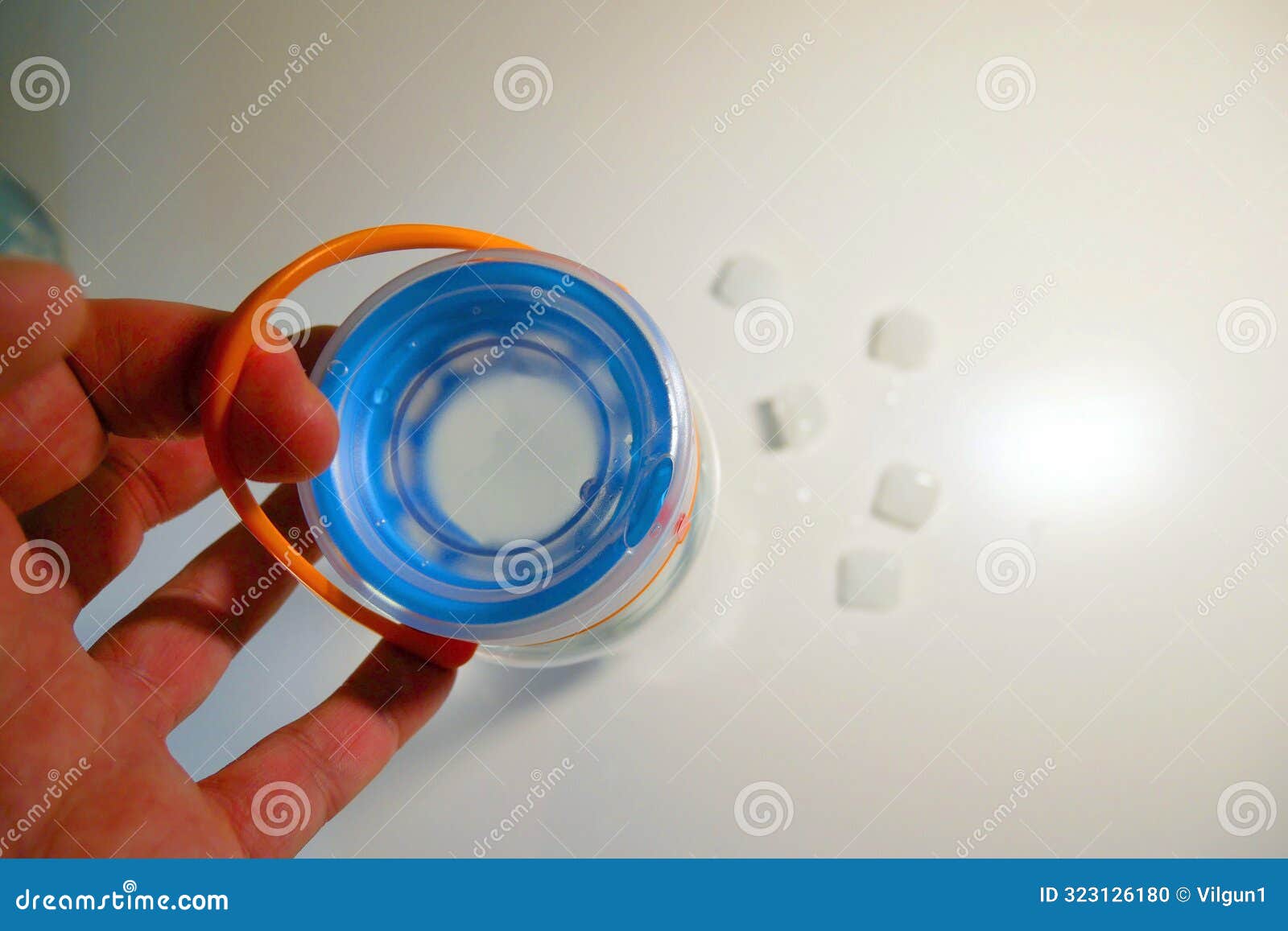 The Water Tank is One Liter. a Water Bottle. Stock Photo - Image of ...