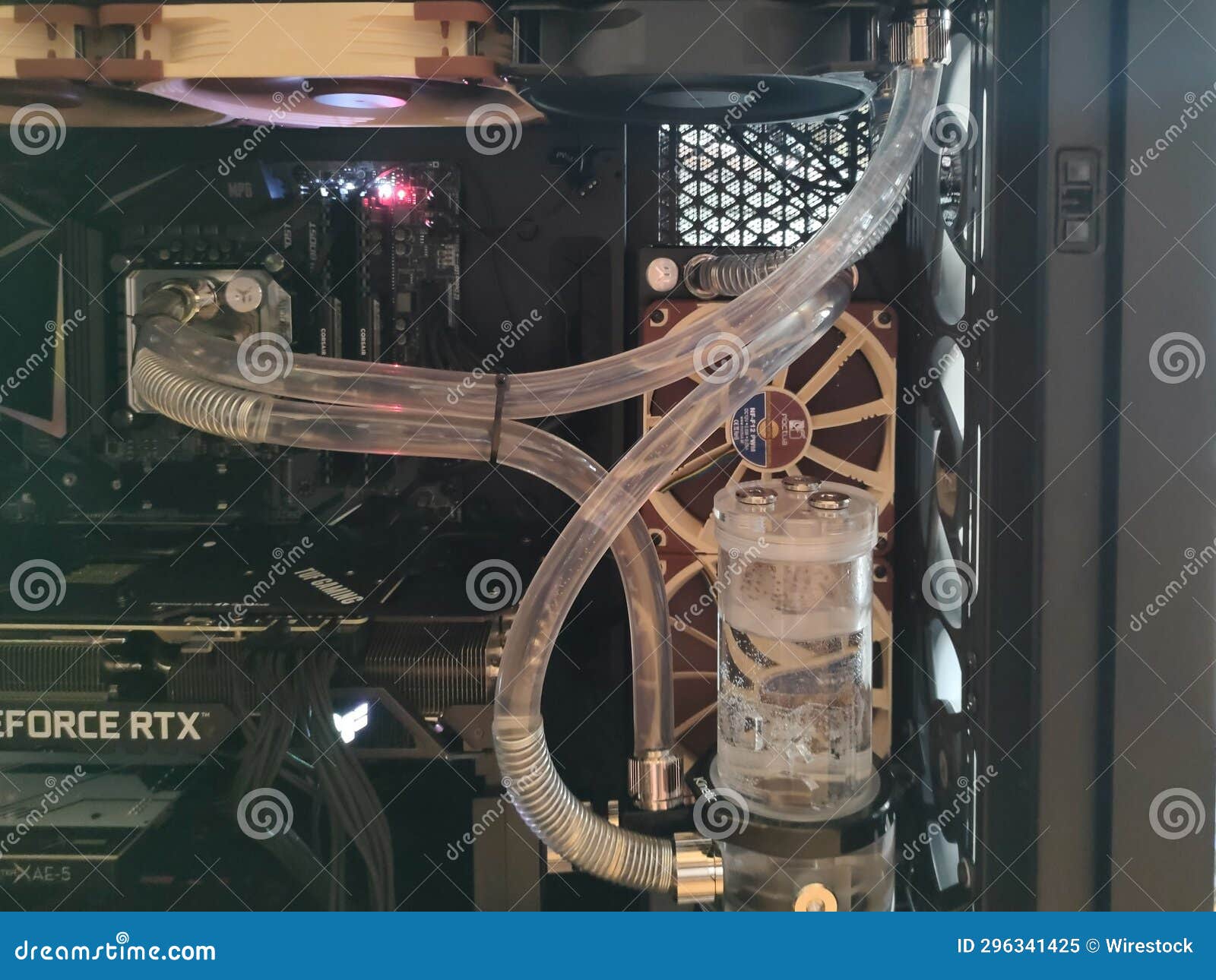 Water Tank with Pump for the Computer Cooling Circuit Editorial Image ...