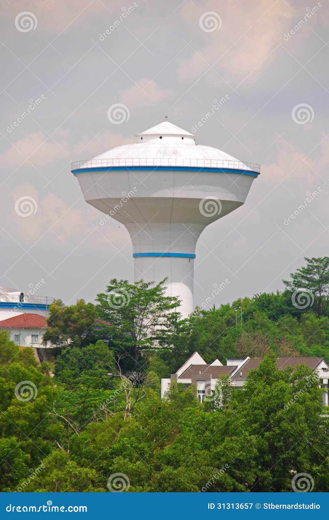 Water Tank stock image. Image of residential, cloud, pump - 31313657