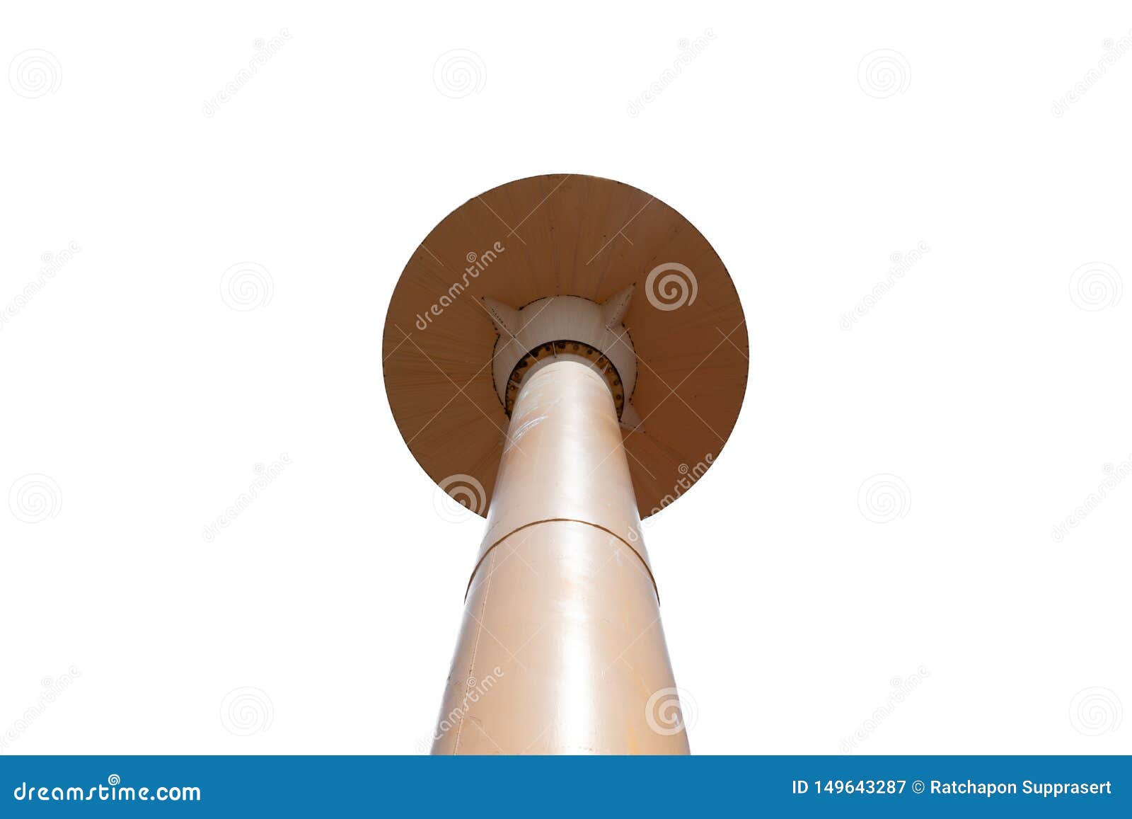 Yellow Water Tank Storage on White Background Stock Image - Image of ...