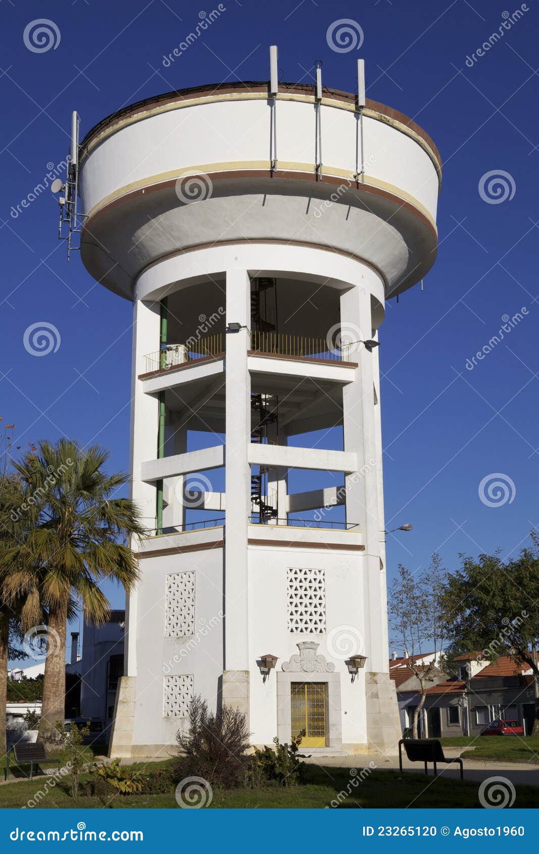 Water Tank Tower stock photo. Image of ladder, antique - 23265120