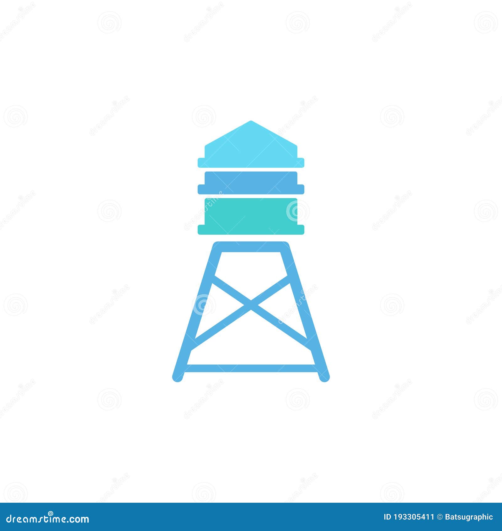 Water Tank Vector Icon Logo Design Stock Vector - Illustration of ...