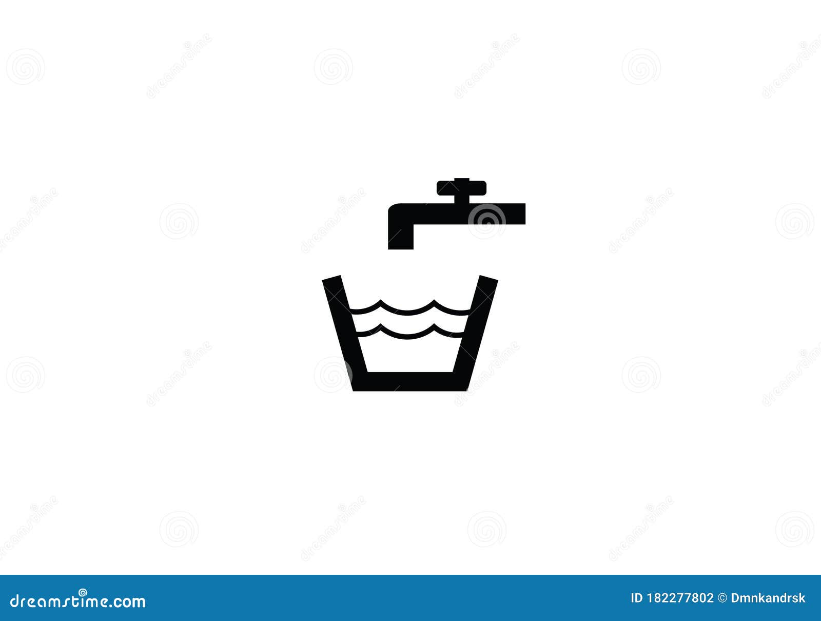 Water Tap Drinking Water Black Icon Symbol Sign Stock Vector ...