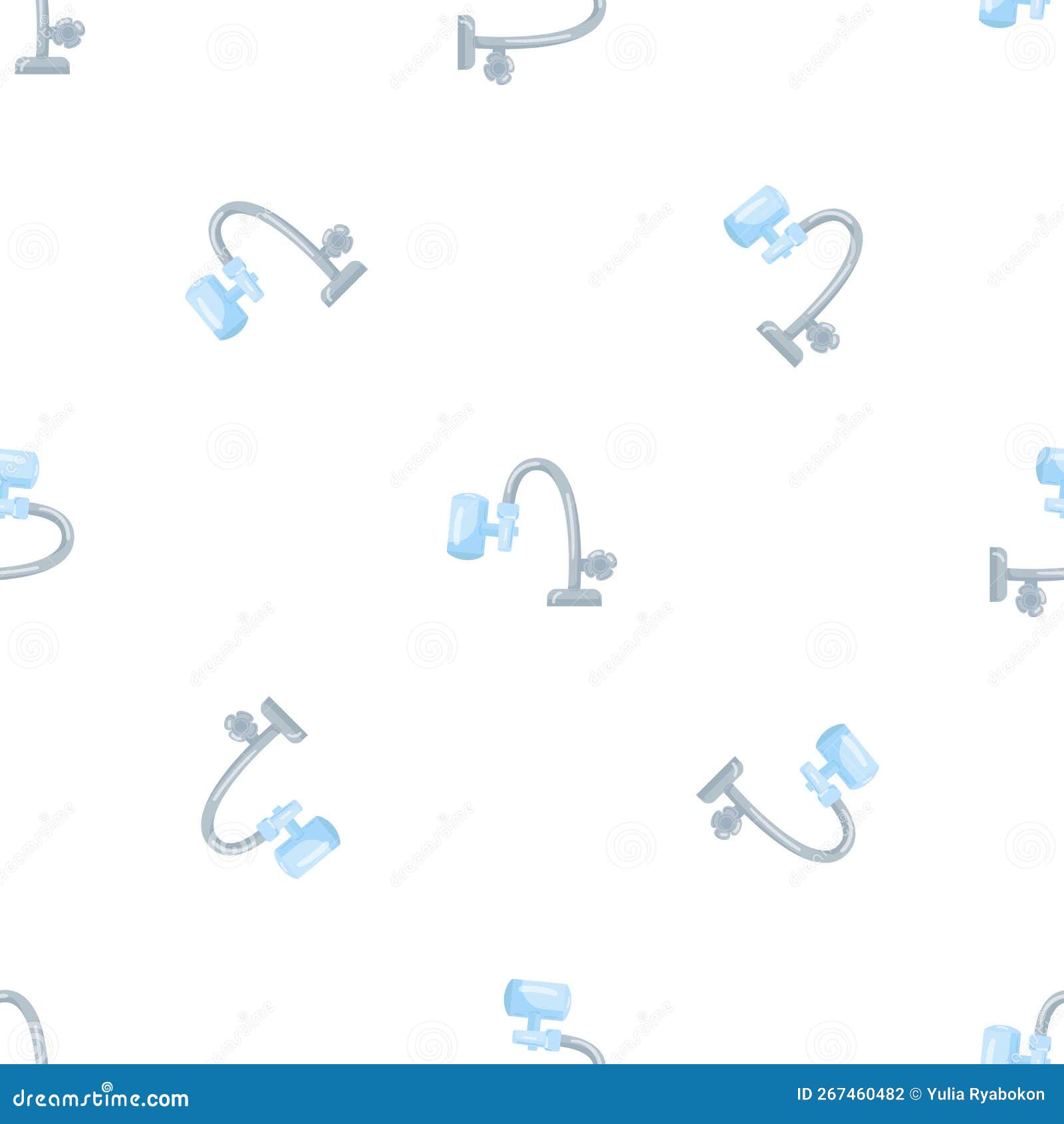 Water Tap Filter Pattern Seamless Stock Illustration - Illustration of ...