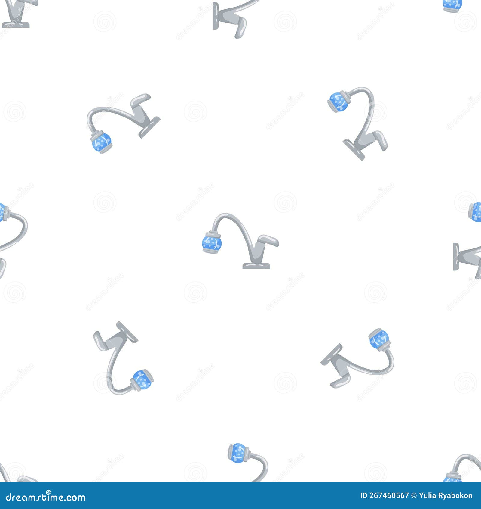 Water Tap Home Filter Pattern Seamless Vector Stock Vector ...