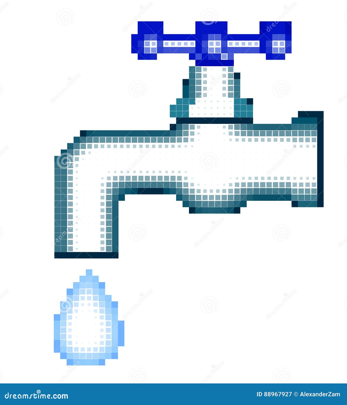 Water tap icon stock vector. Illustration of closing - 88967927