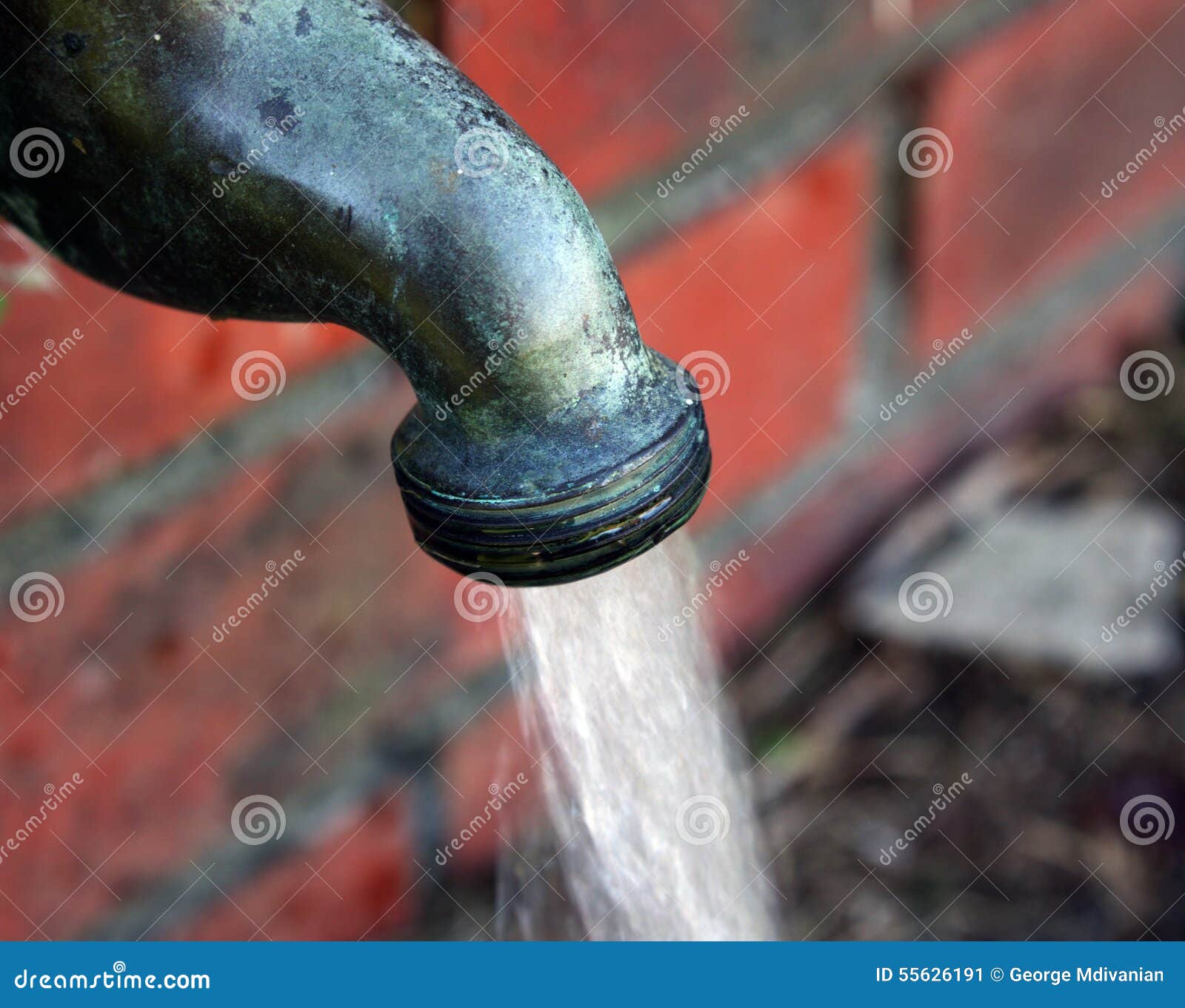 Water tap stock image. Image of summer, pipe, fountain - 55626191