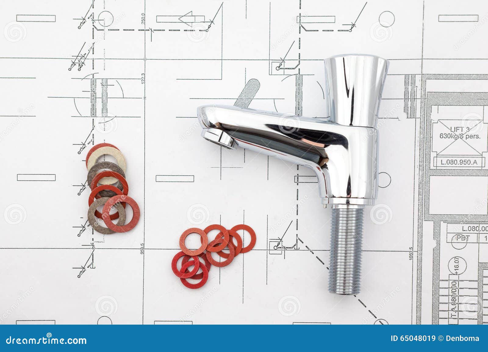 An water tap stock image. Image of paper, metal, plumber - 65048019