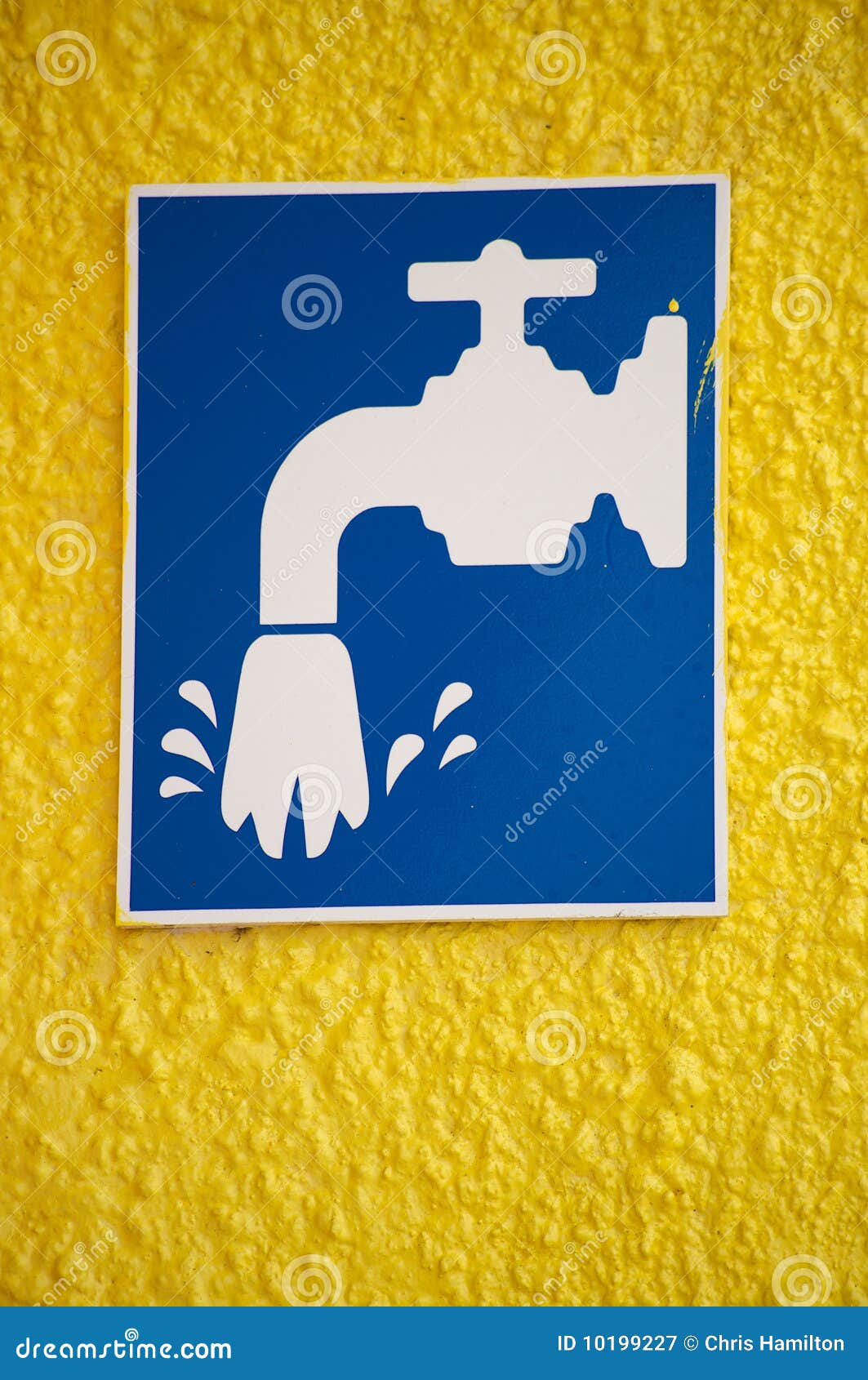 Water Tap Sign stock image. Image of sign, cleaning, showering - 10199227