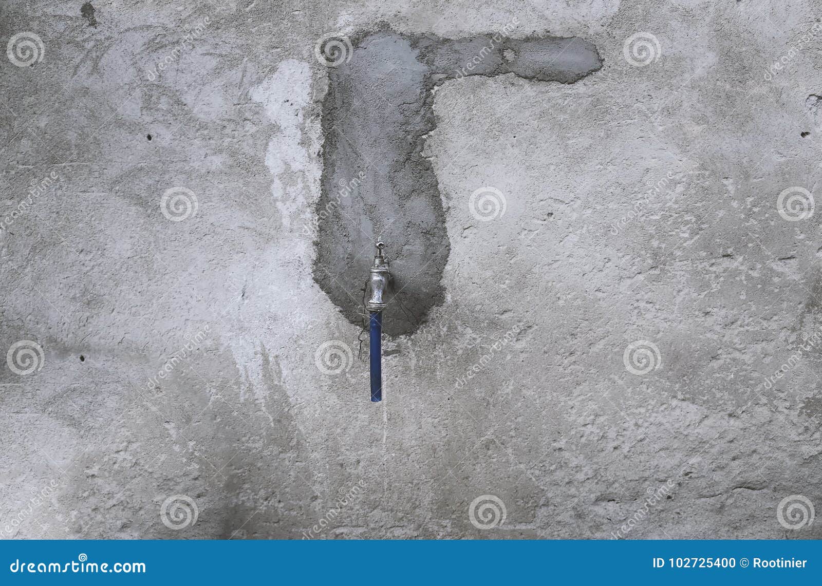 Water Tap with Tube from a Wall Stock Photo - Image of background, flap ...