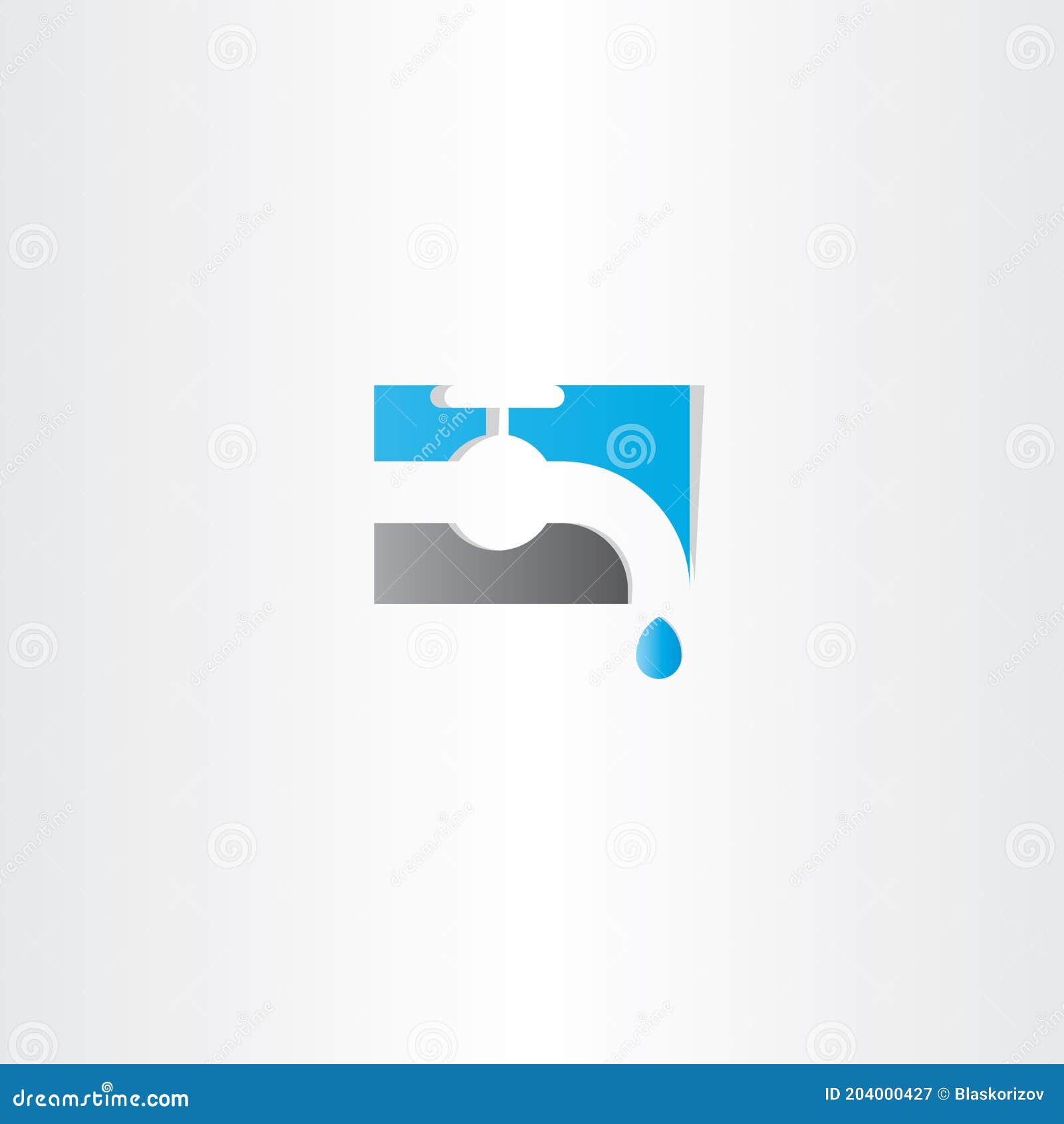 Water tap vector logo icon stock vector. Illustration of icon - 204000427
