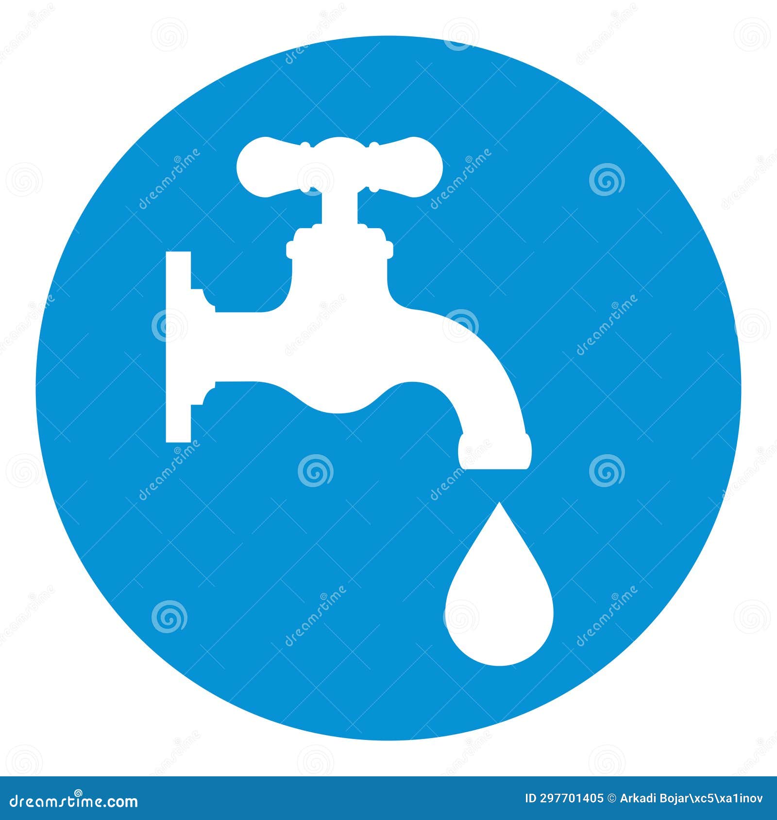 Water tap vector sign stock illustration. Illustration of outdoor ...