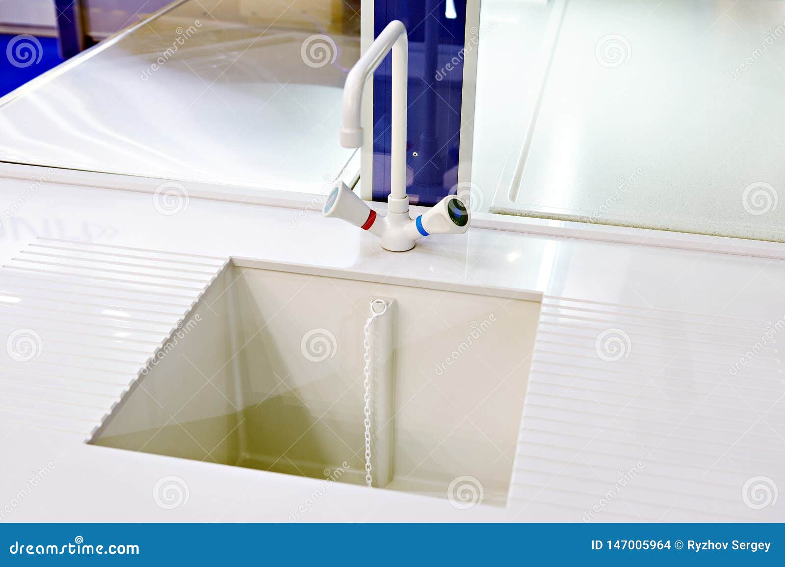 Water Taps in Chemical Laboratory Stock Photo - Image of boxes ...