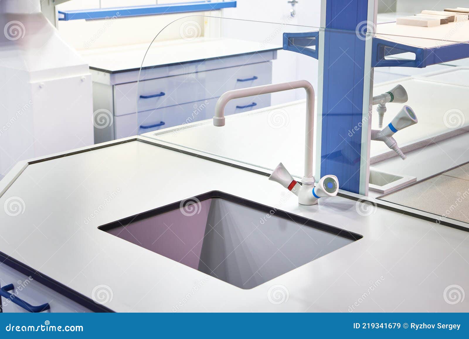 Water Taps in Chemical Laboratory Stock Image - Image of work, water ...