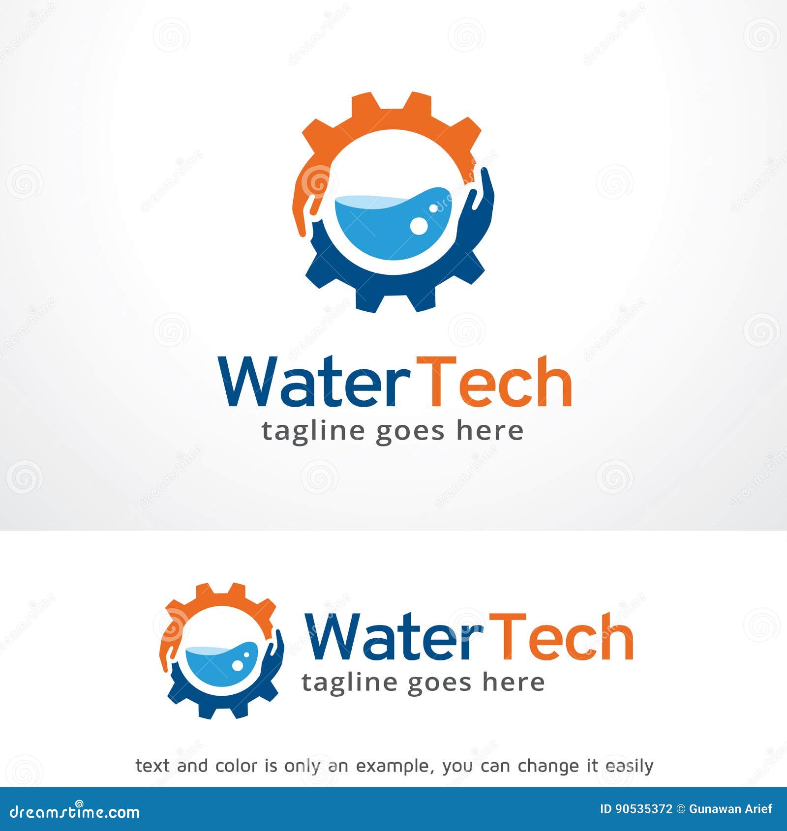 Water Tech Logo Template Design Vector, Emblem, Design Concept ...