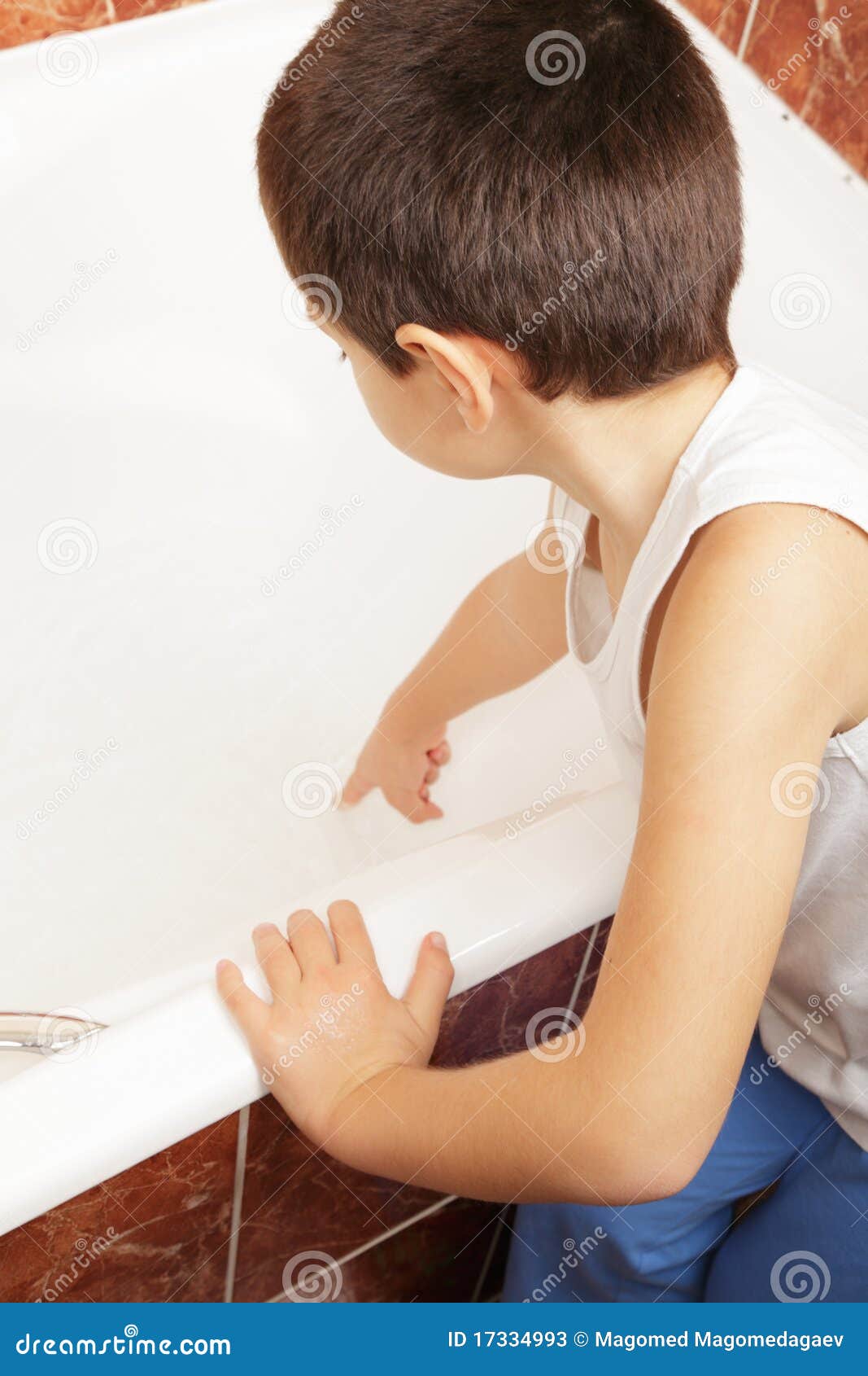 Water temperature check stock image. Image of hygiene - 17334993