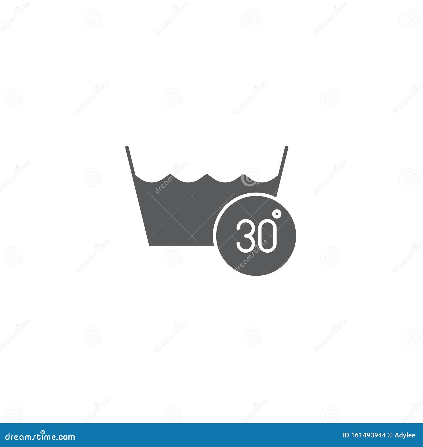 Water Temperature 30 Degrees Celsius Vector Icon Symbol Isolated on ...