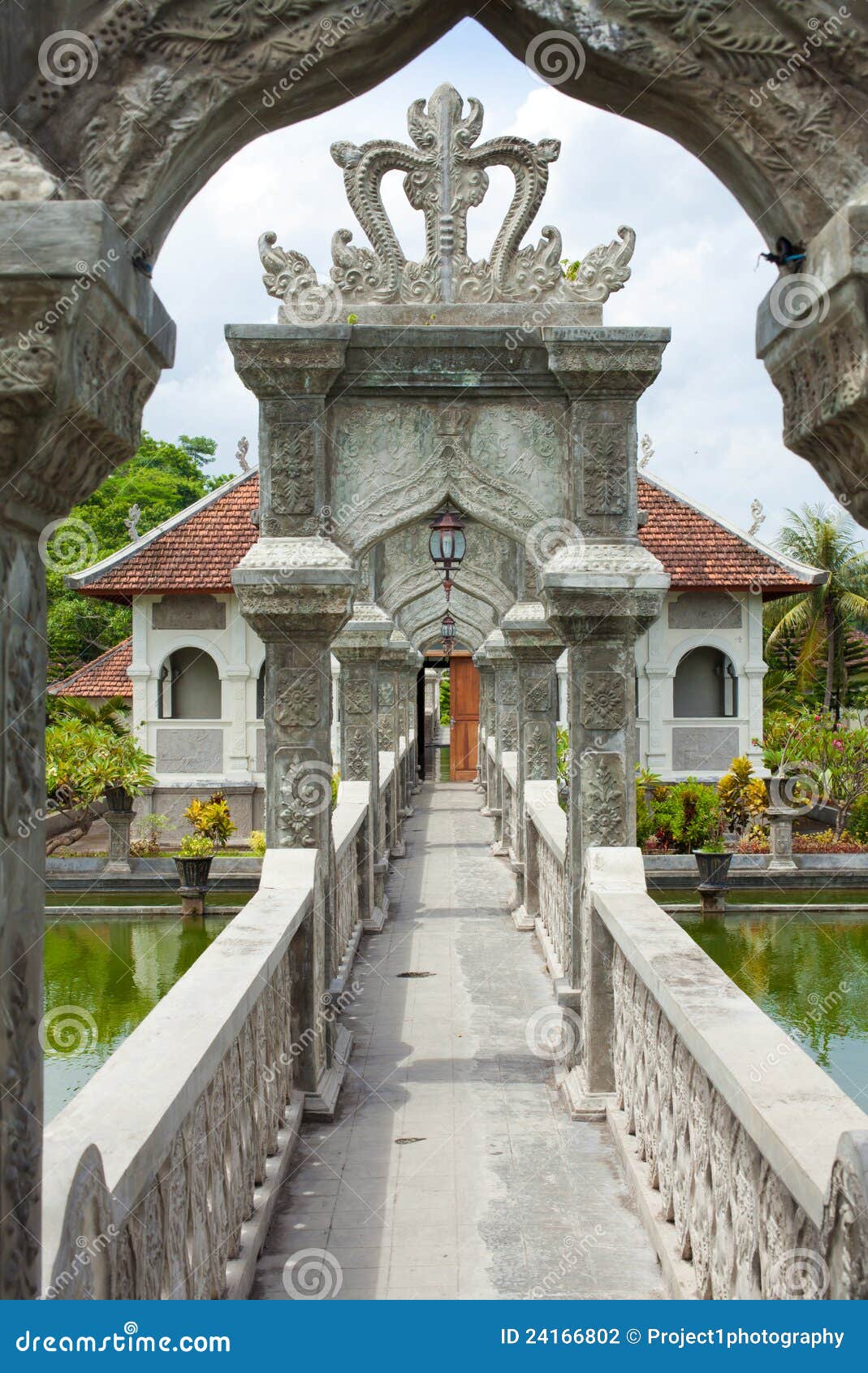 Water temple in Bali stock photo. Image of balinese, attraction - 24166802