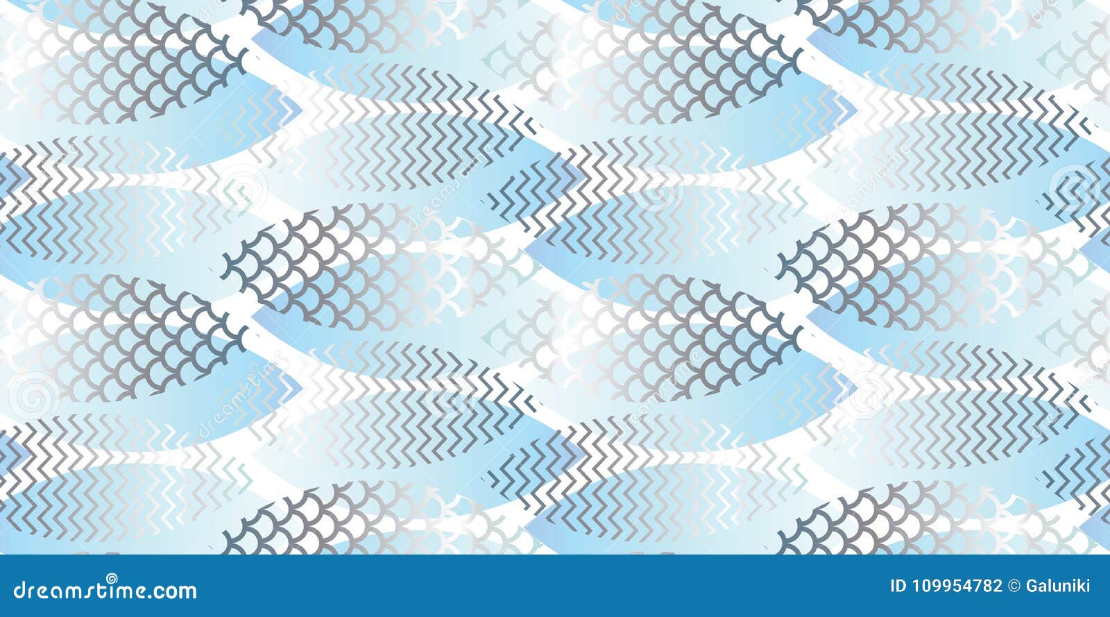 Water Texture Abstract Geometric Seamless Pattern. Stock Vector ...