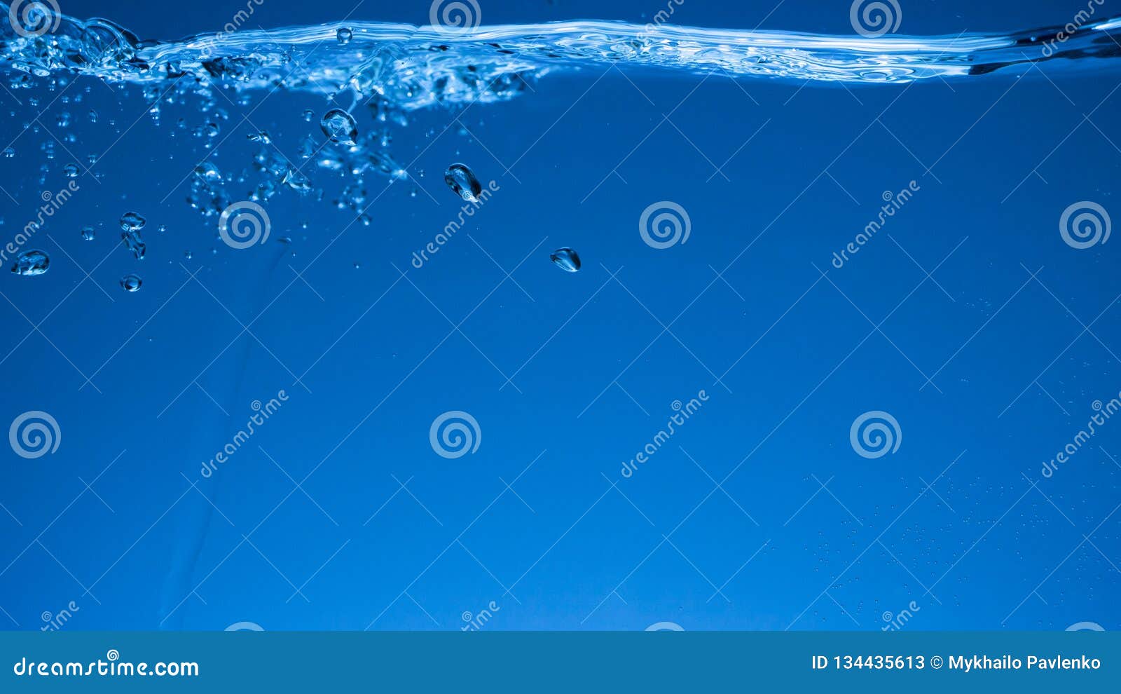 Water Texture in Deep Water Dark Blue Color and Air Bubbles Stock Image ...