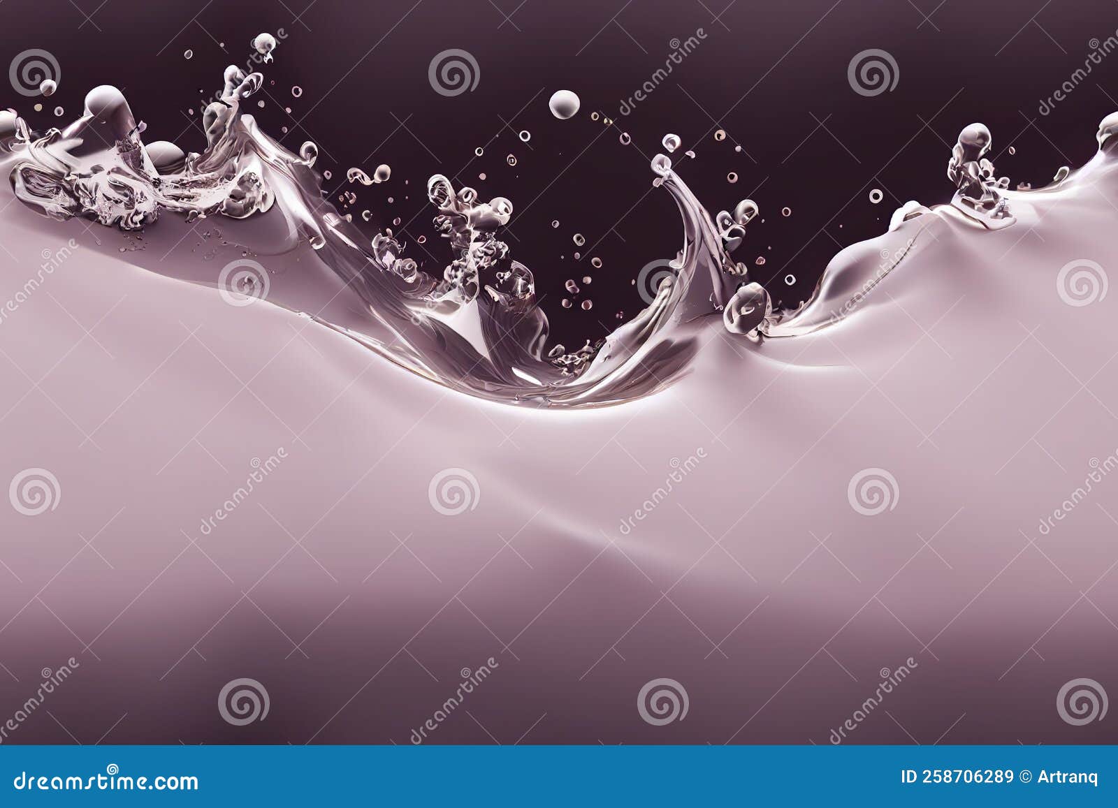 Water Texture with Splashes and Droplets on a Liquid Surface. Seamless ...