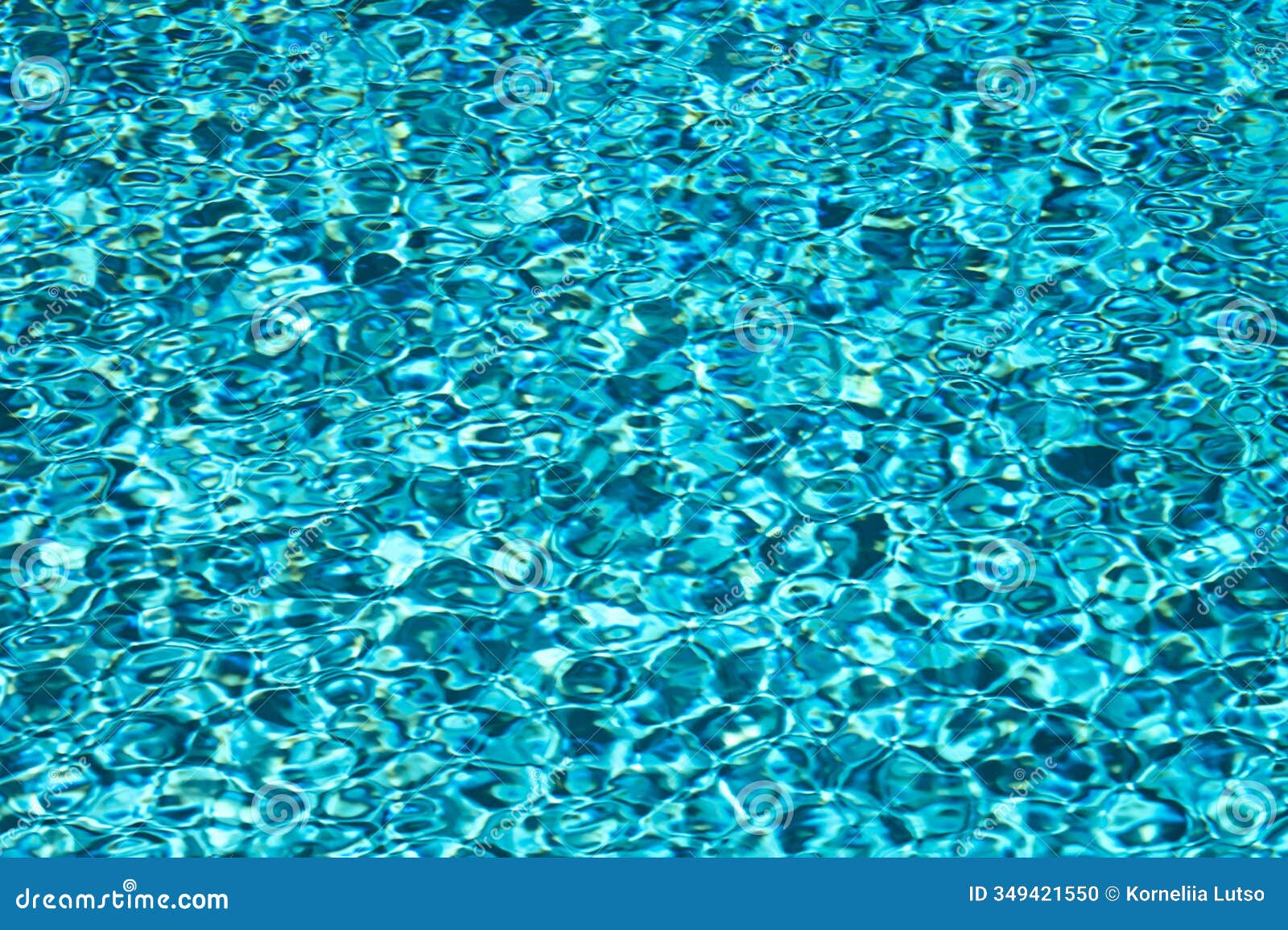 Water Texture. View of Swimming Pool Surface. Blue Water Background ...