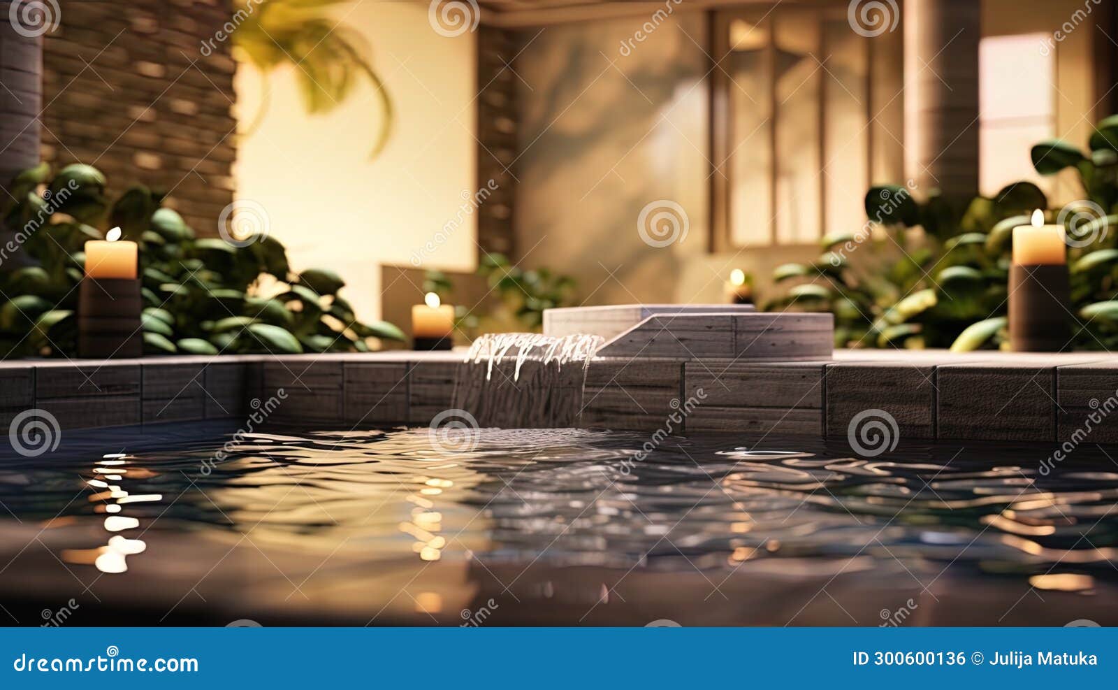 Water Therapy in Spa: Baths and Dousing for Healing Stock Illustration ...