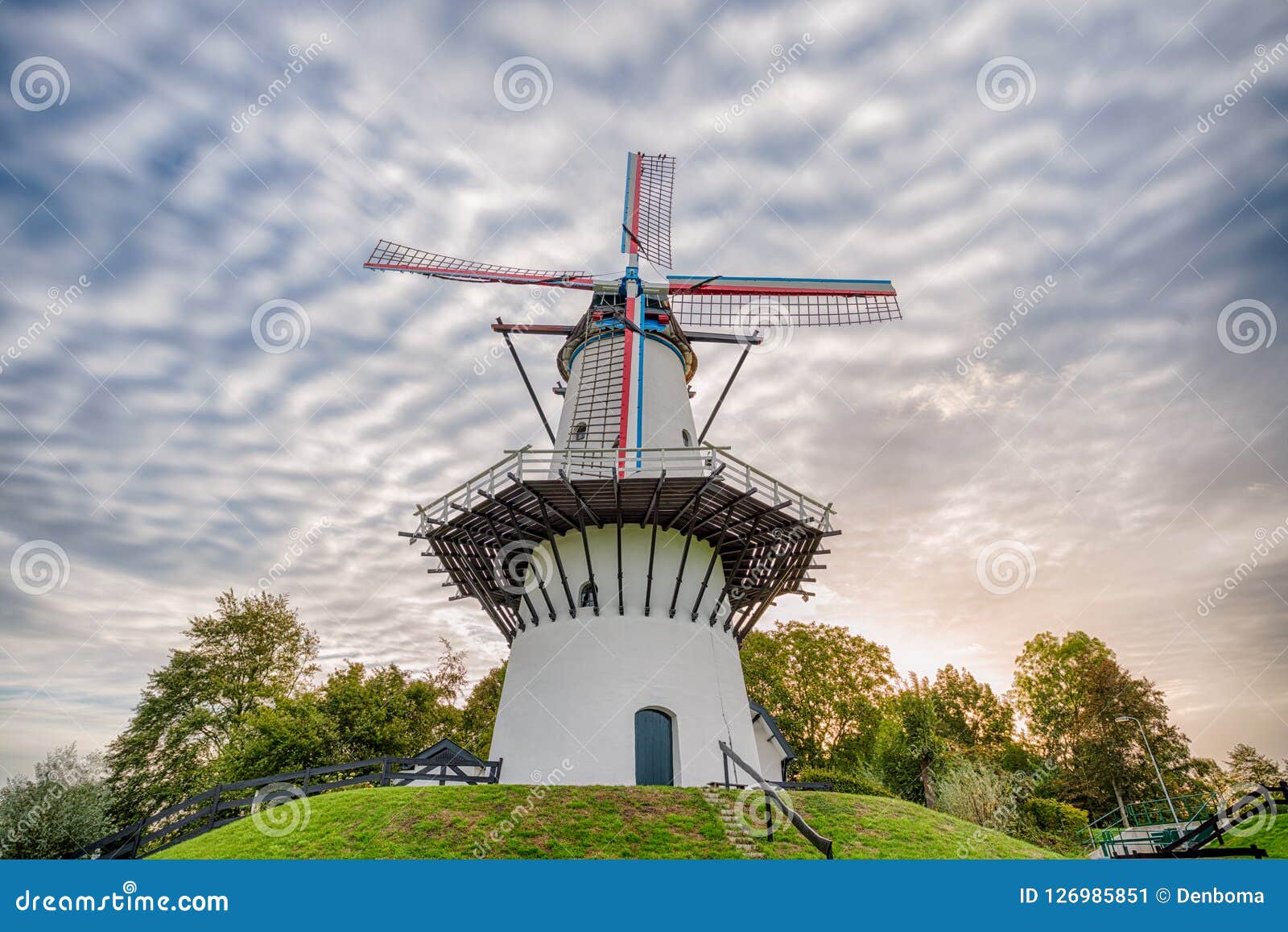 Widmill in Deil stock image. Image of building, heritage - 126985851