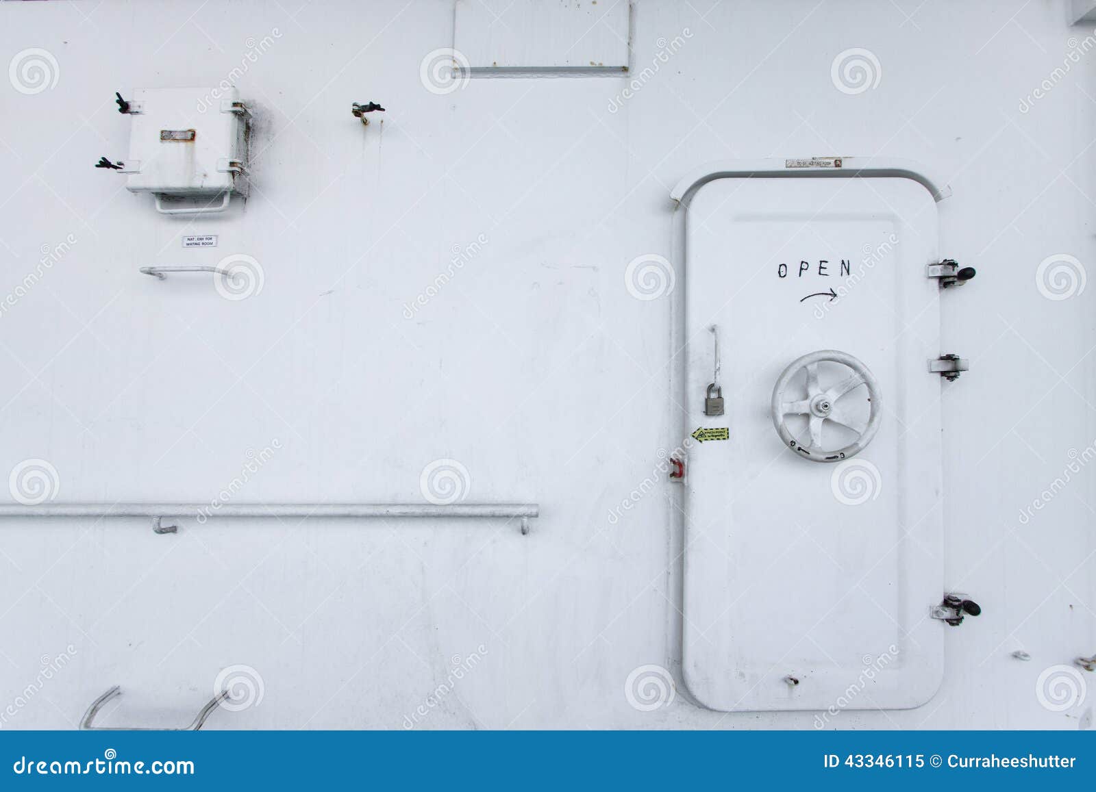 Water Tight Door on a Ship, Exit Door or Emergency Door Stock Image ...