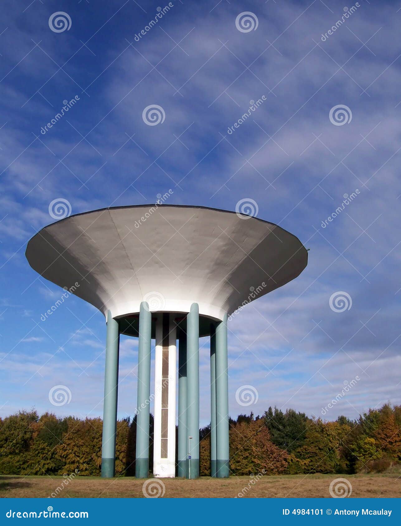Water tower 02 stock image. Image of shape, huge, cloud - 4984101