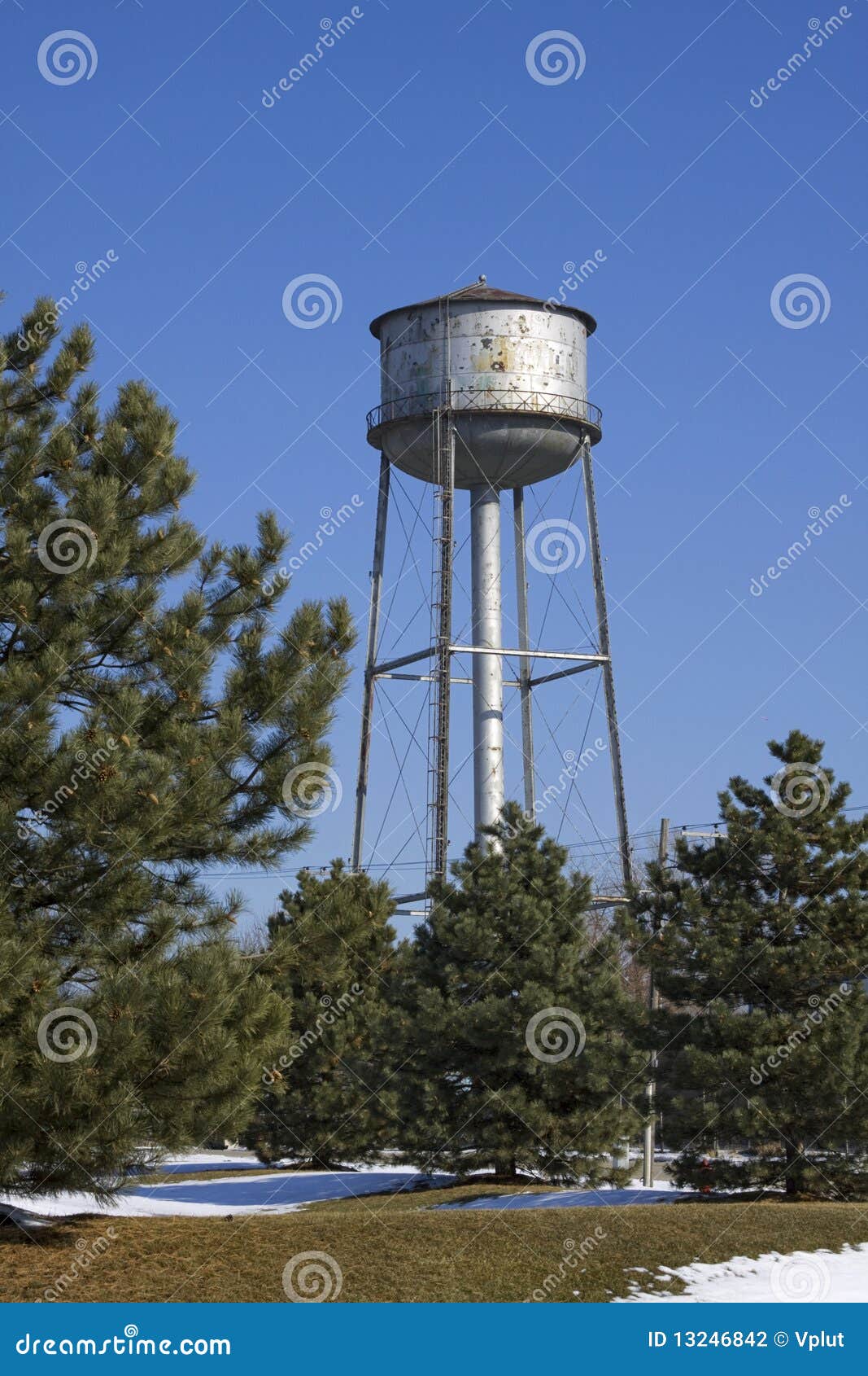 Water tower stock photo. Image of watertower, roof, tower - 13246842