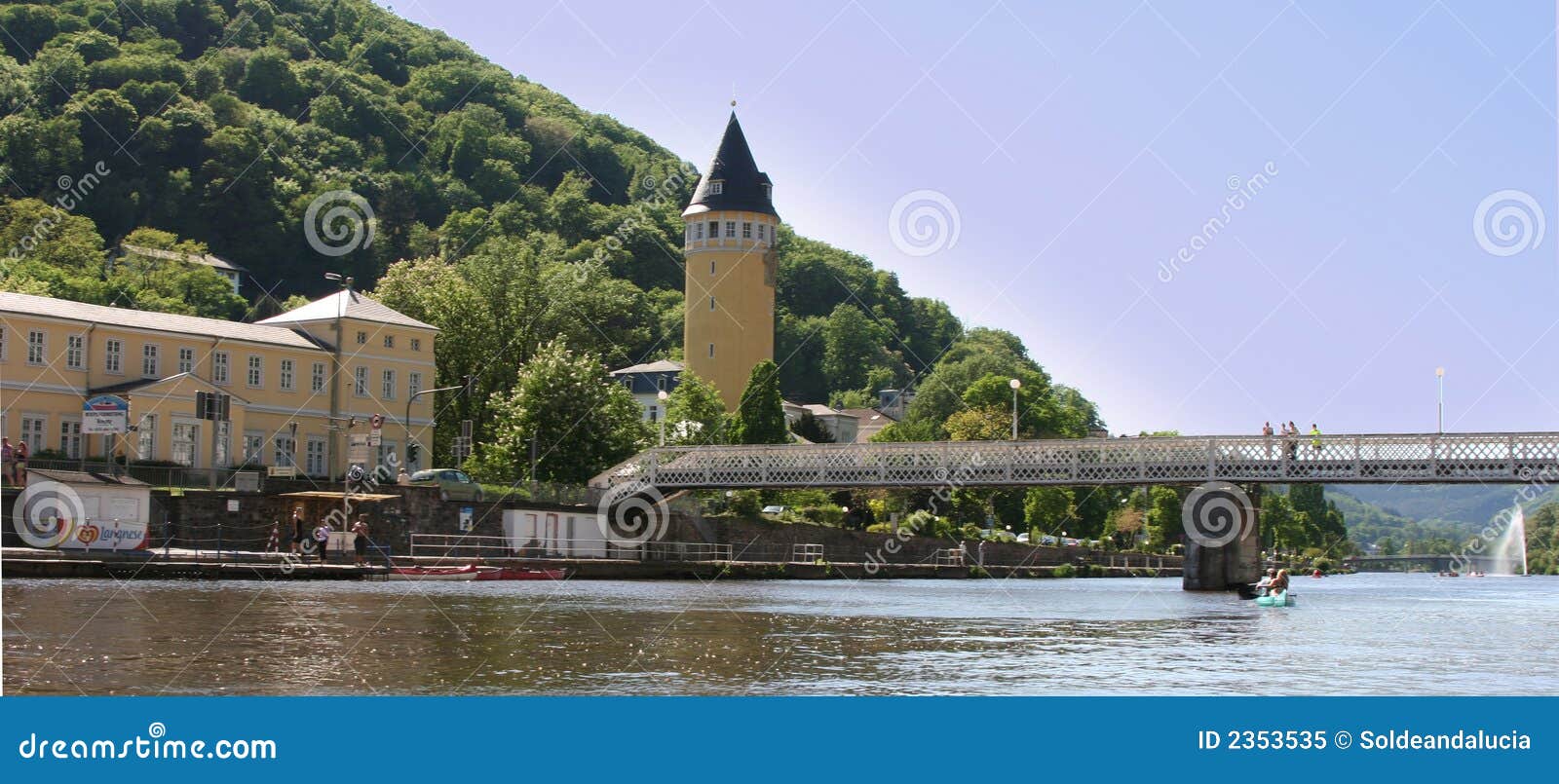 Water Tower in Bad Ems Germany Stock Image - Image of german, wellness ...